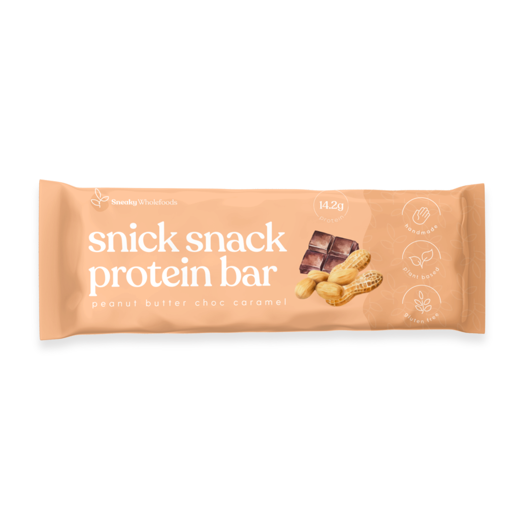 Peanut Butter Caramel Snick Snack Protein Bar 75g – Sneaky Wholefoods